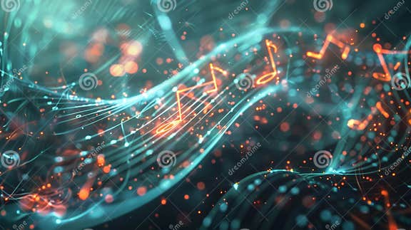 A Symphony of Musical Notes Signifying the Harmonious and ...