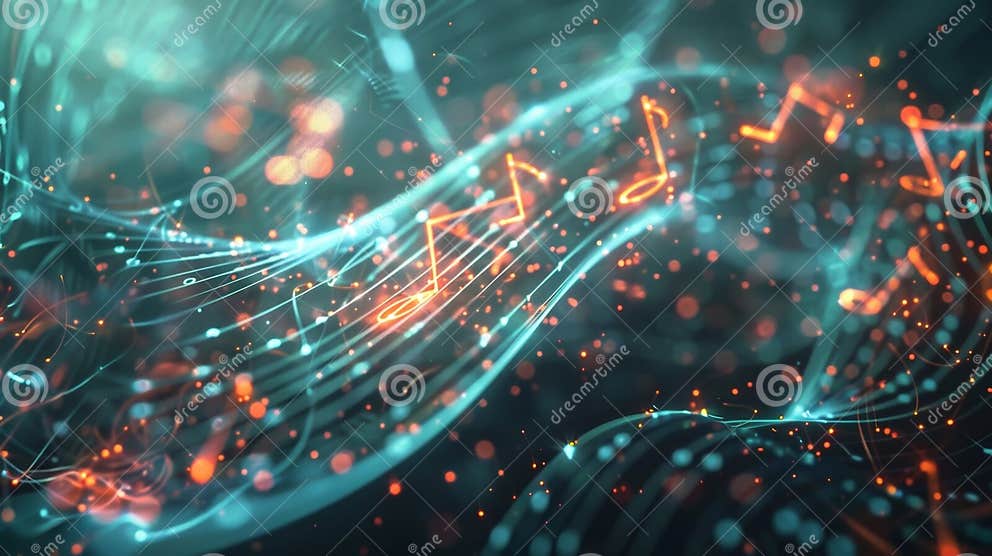 A Symphony of Musical Notes Signifying the Harmonious and ...