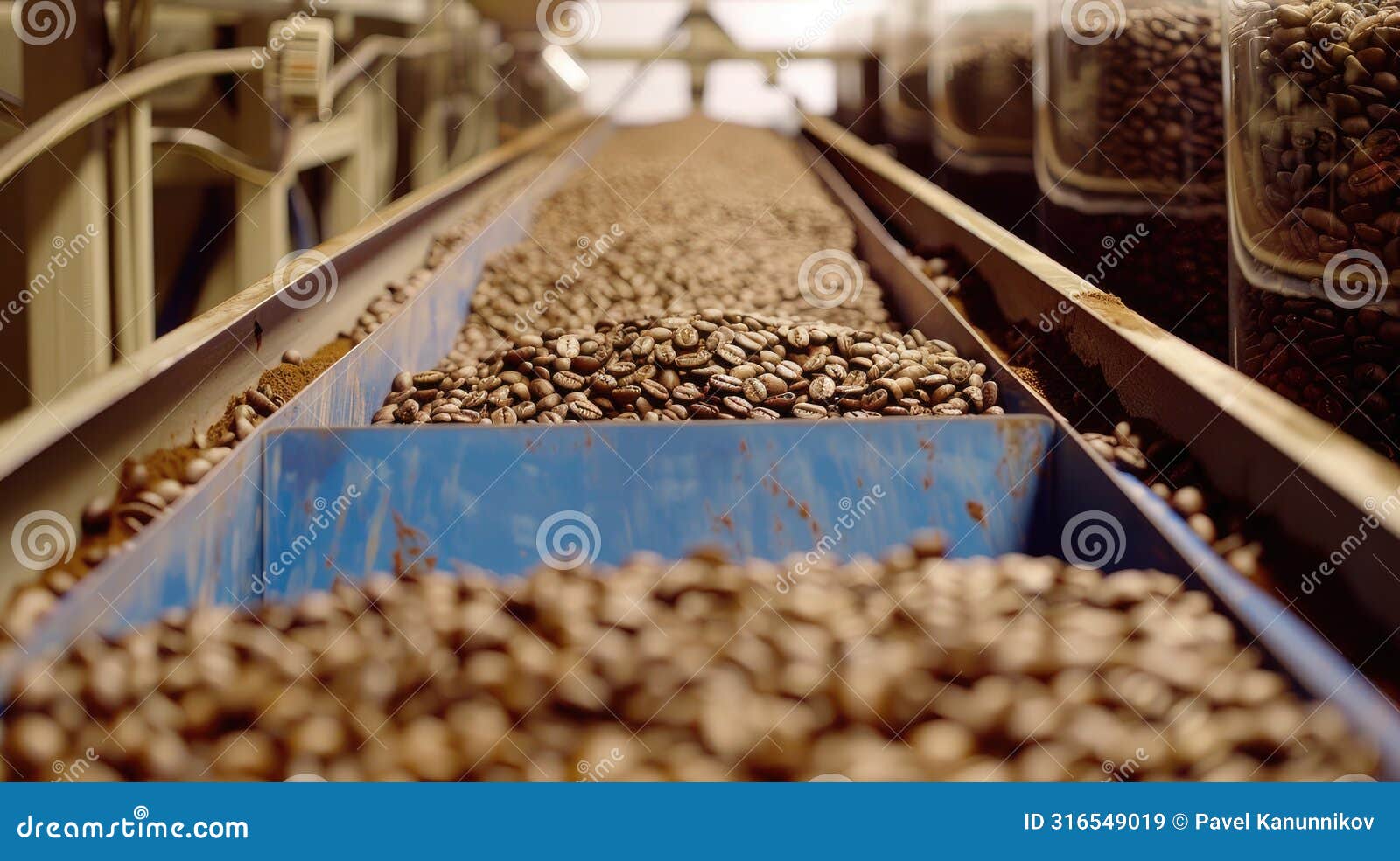Symphony of Nuts: Conveyor Belt Harmony Stock Image - Image of ...