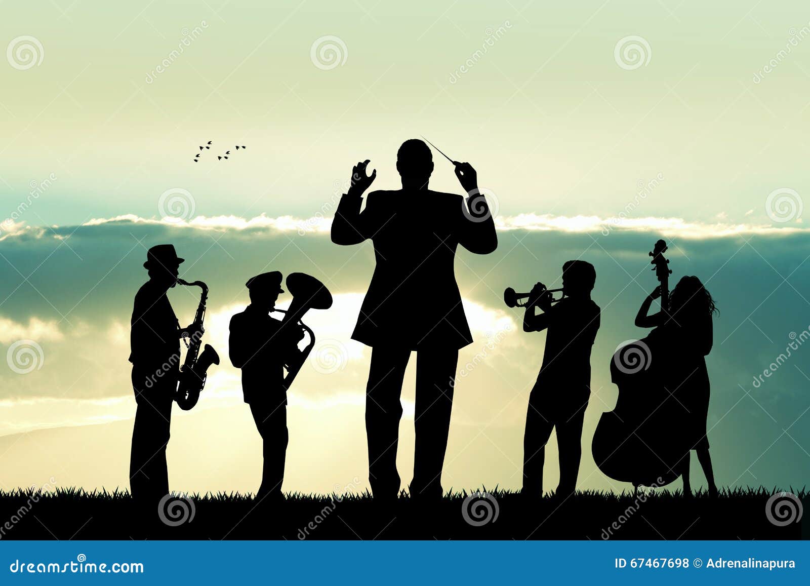 Symphony orchestra stock illustration. Illustration of performance ...