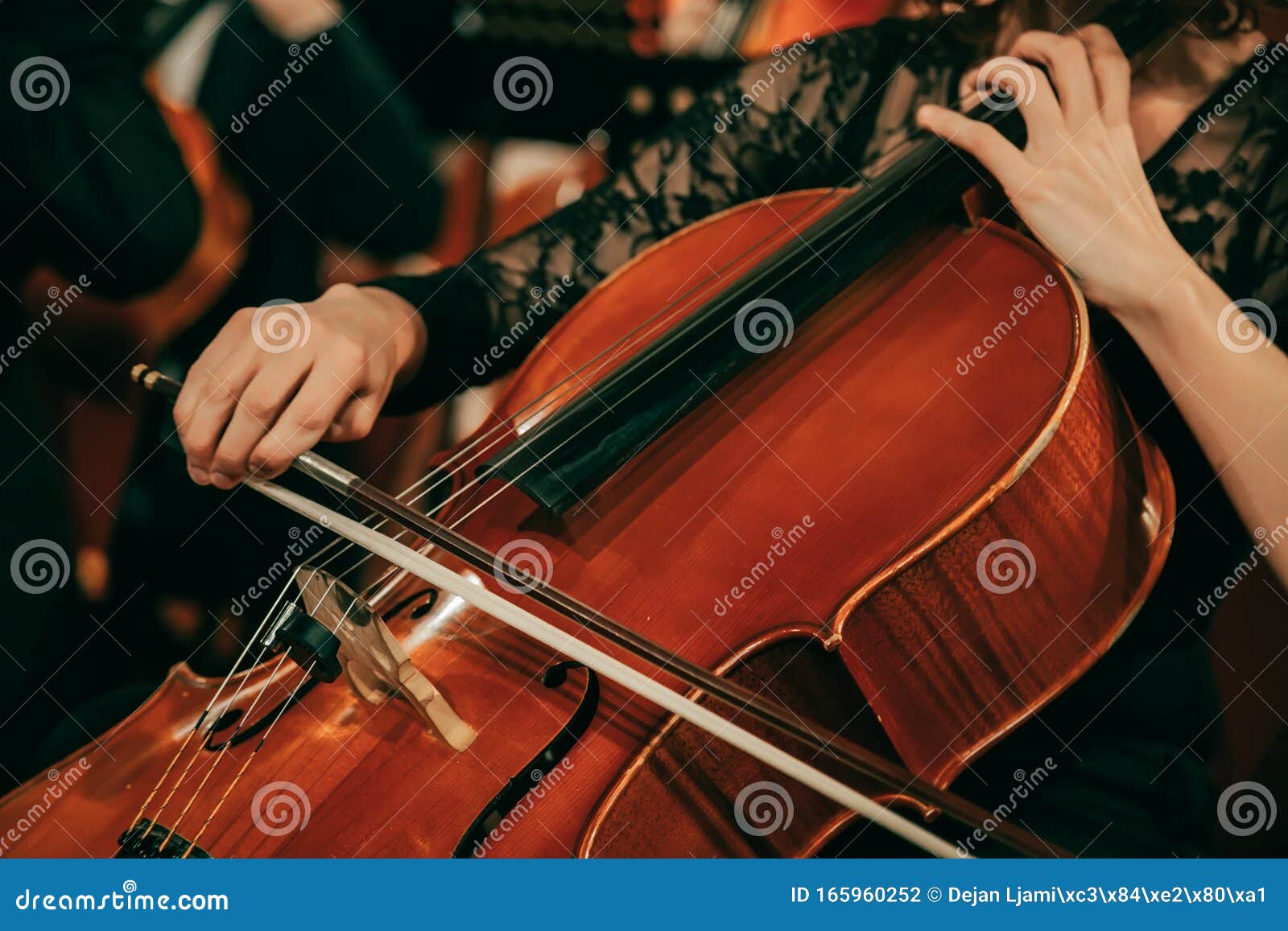 Symphony Orchestra on Stage Stock Photo - Image of musician, artist ...