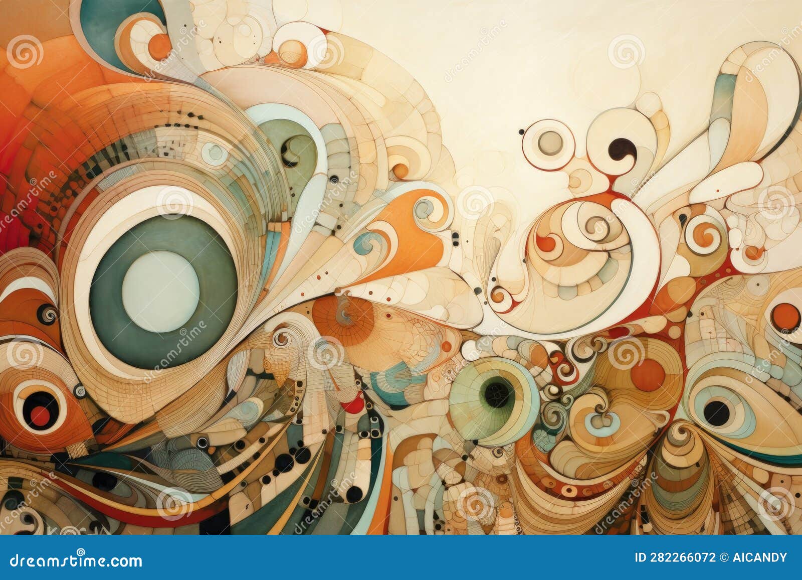 Symphony of Organic Forms and Abstract Patterns, Evoking a Sense of ...