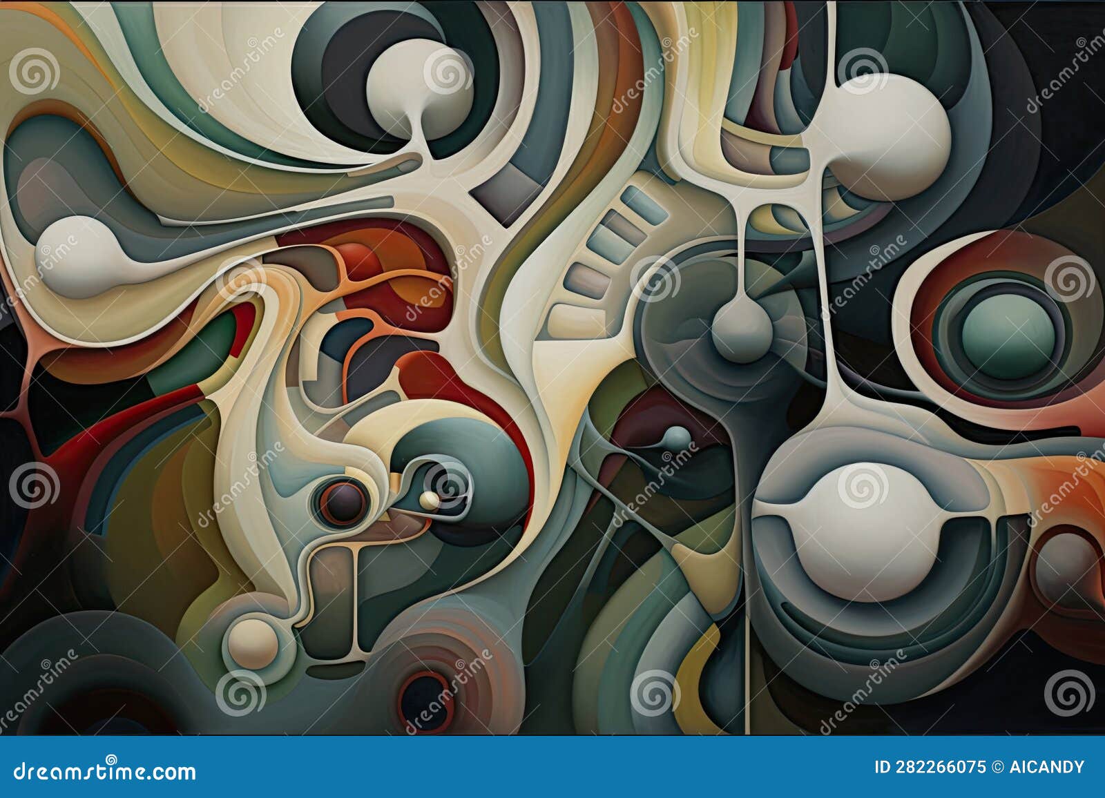 Symphony of Organic Forms and Abstract Patterns, Evoking a Sense of ...