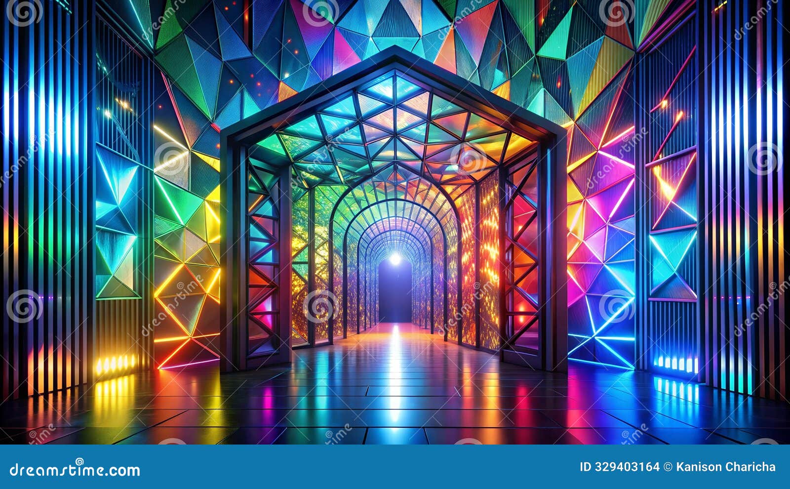 A Symphony of Prisms: a Geometric Gate Entrance for a Vibrant ...