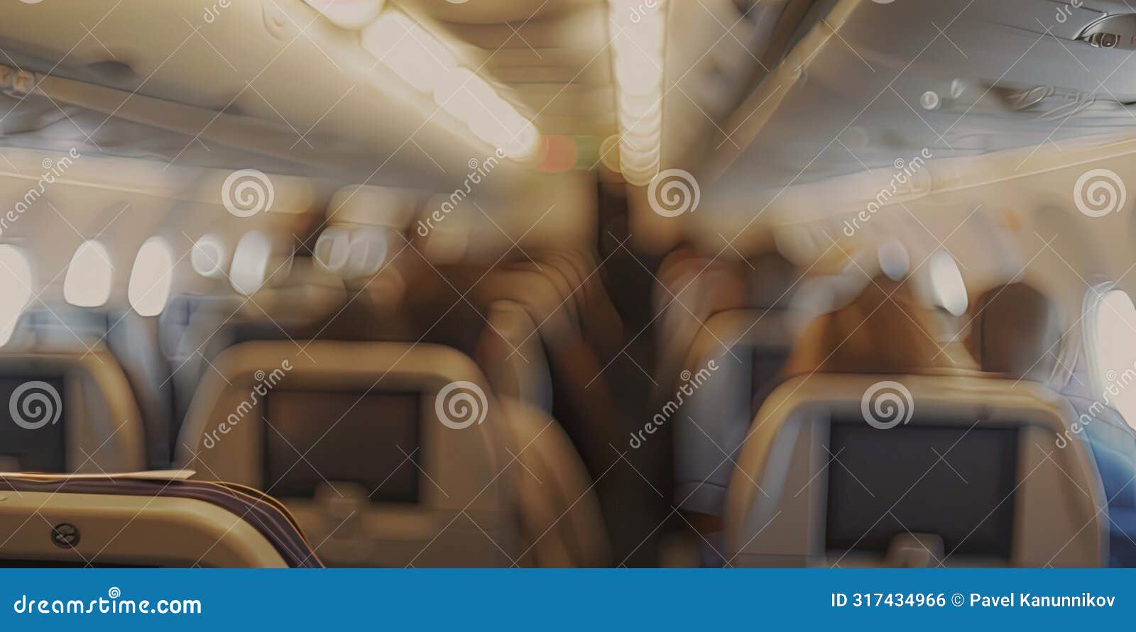 A Symphony of Seats: Inside the Airplane Stock Photo - Image of ...