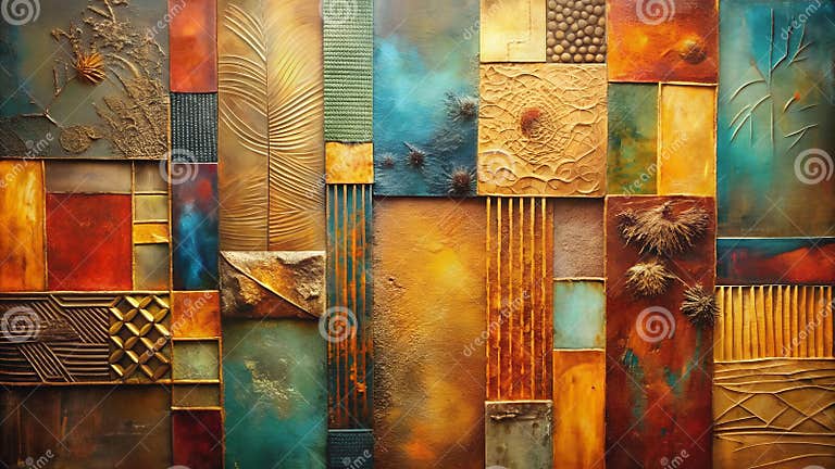 The Symphony of Textures a Tactile Abstract Composition Exploring the ...