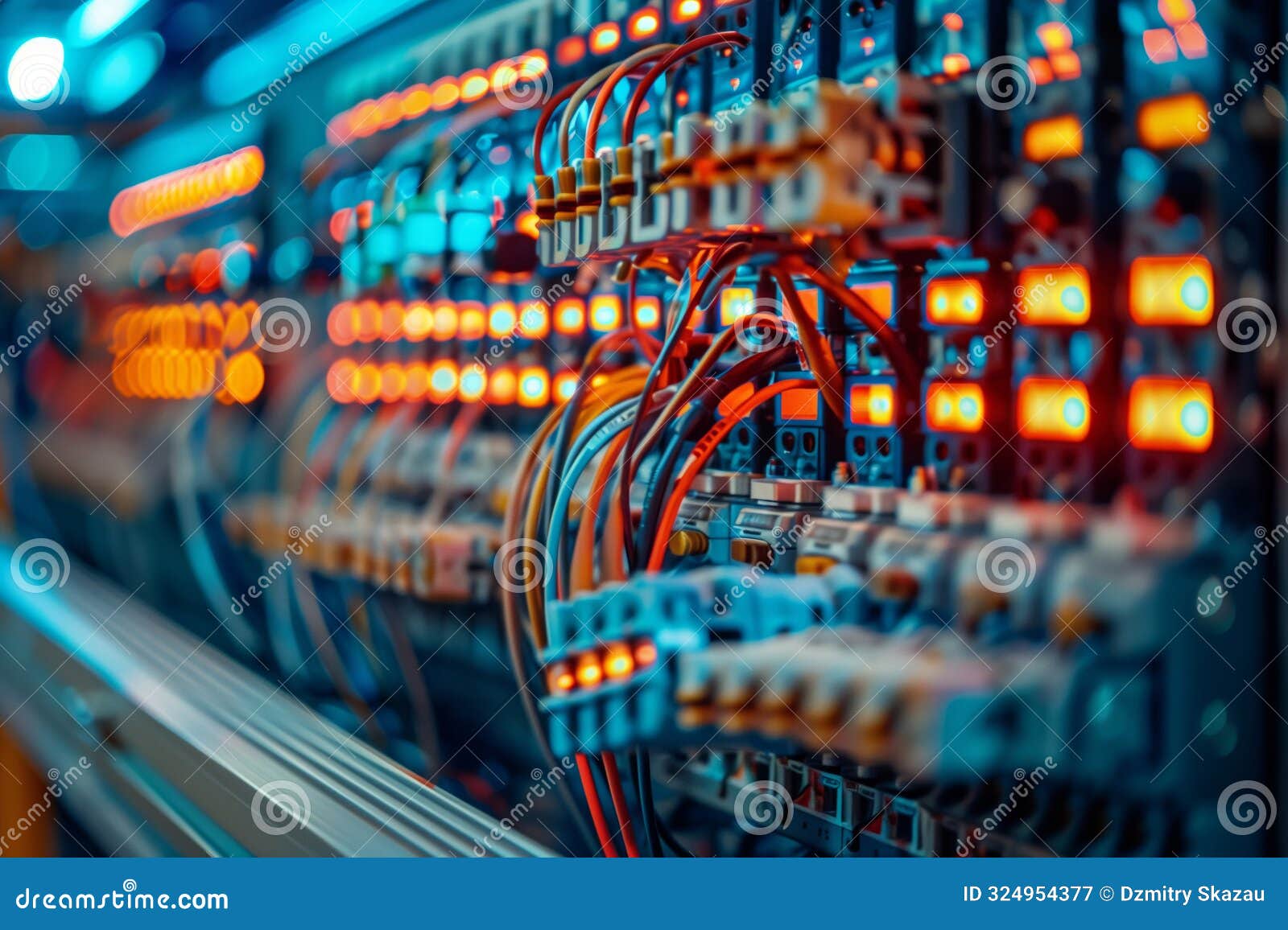 A Symphony of Wires: the Heart of an Electrical System Stock Image ...