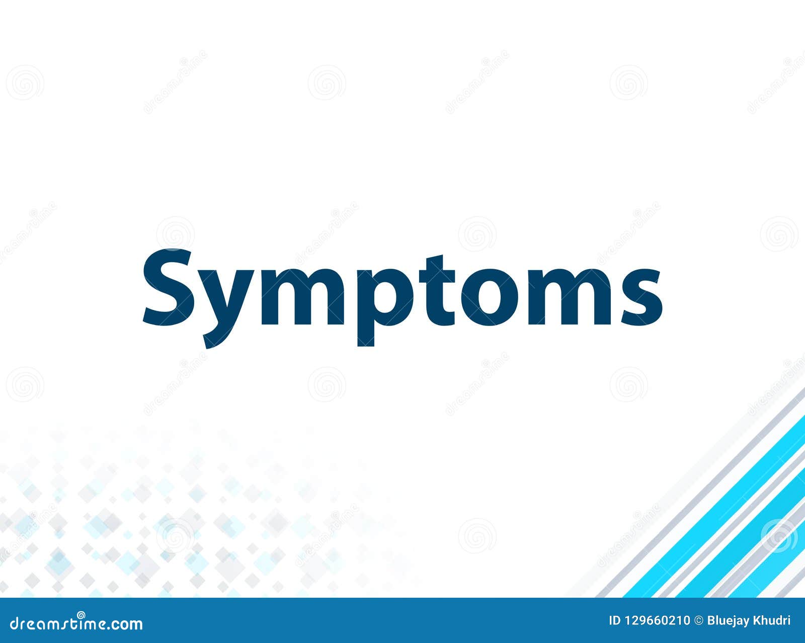 Symptoms Modern Flat Design Blue Abstract Background Stock Illustration ...