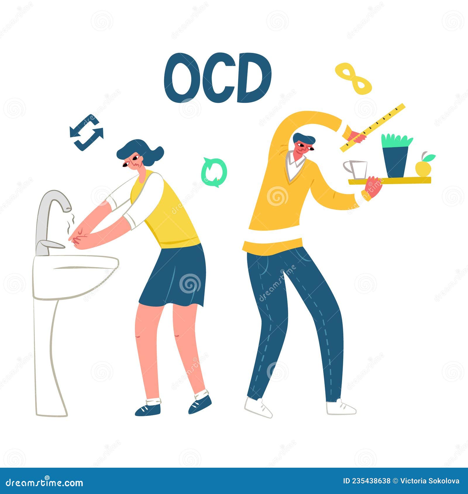 A Symptoms of Obsessive Compulsive Disorder, OCR Stock Vector ...