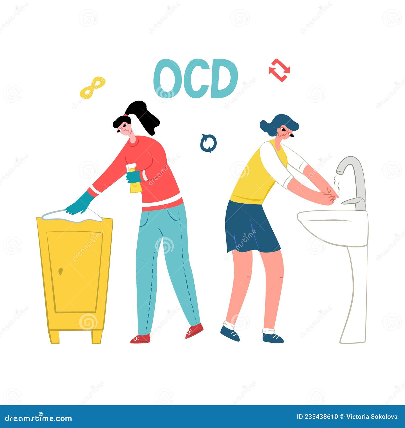 A Symptoms of Obsessive Compulsive Disorder, OCR Stock Vector ...