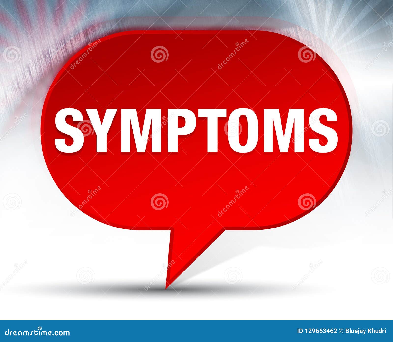 Symptoms Red Bubble Background Stock Illustration - Illustration of ...