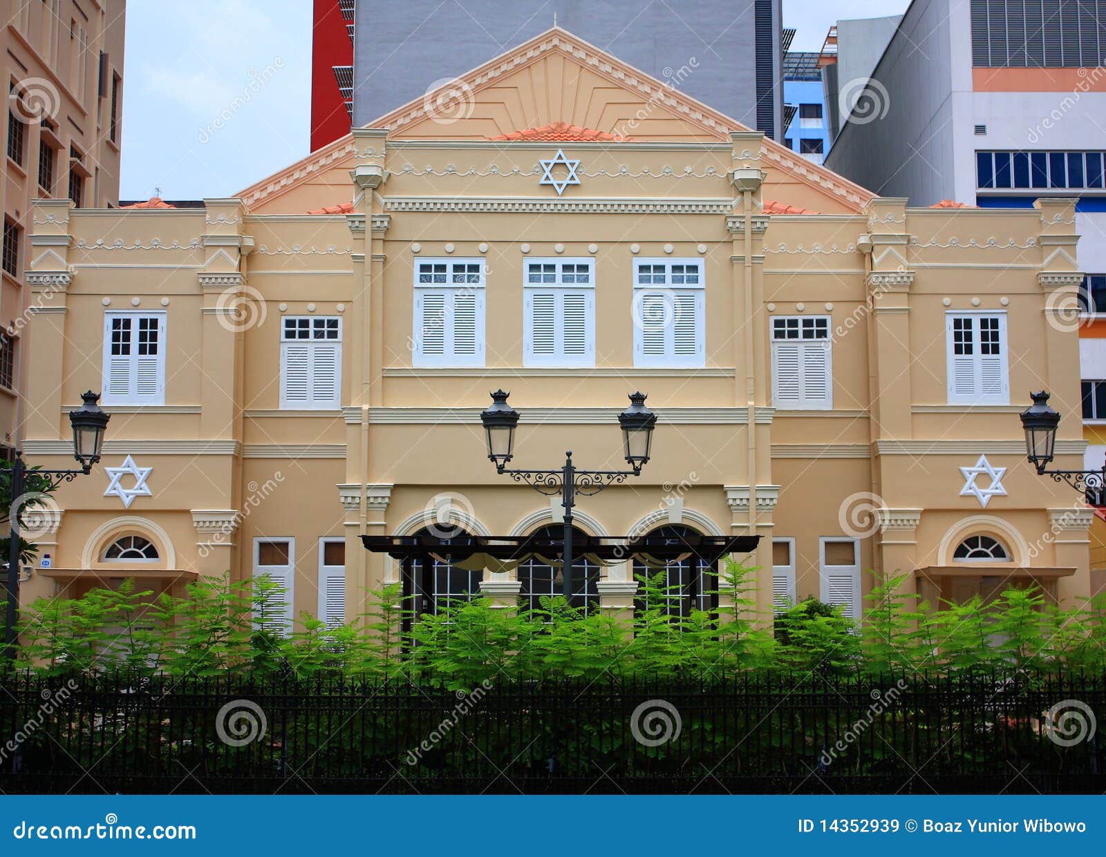 Synagogue stock image. Image of building, door, exterior - 14352939