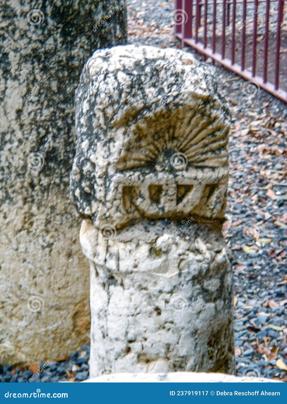 The Synagogue Columns at Capernaum, Galilee, Israel Stock Image - Image ...