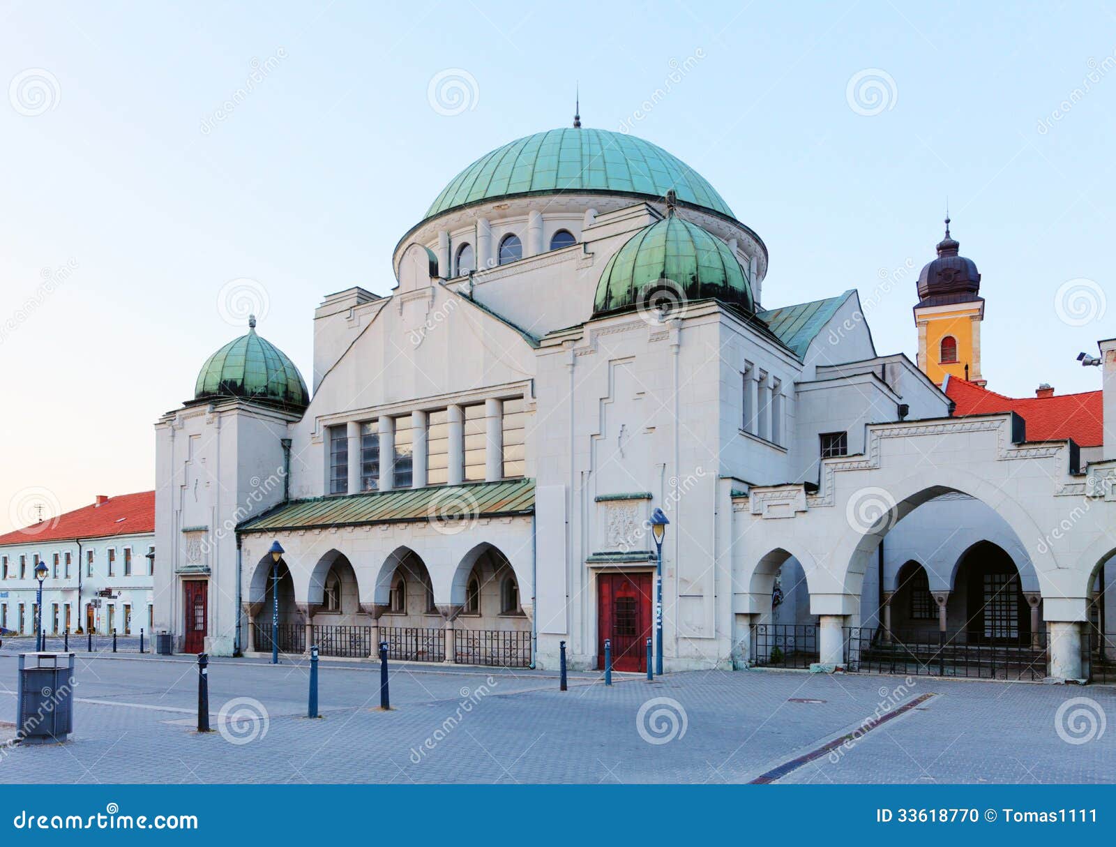Synagogue in city Trencin stock photo. Image of slovakia - 33618770
