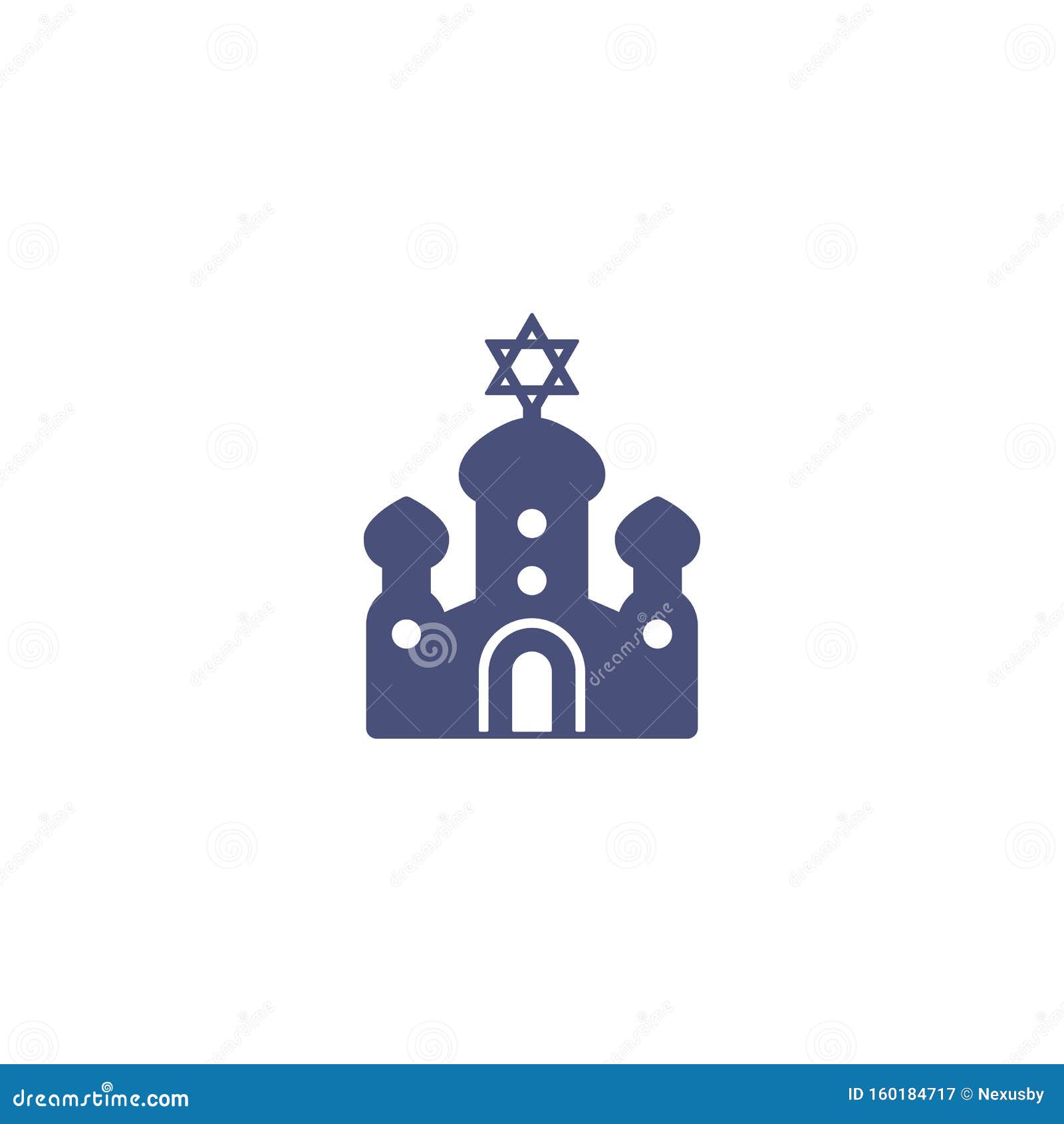 Synagogue icon, vector art stock vector. Illustration of worship ...