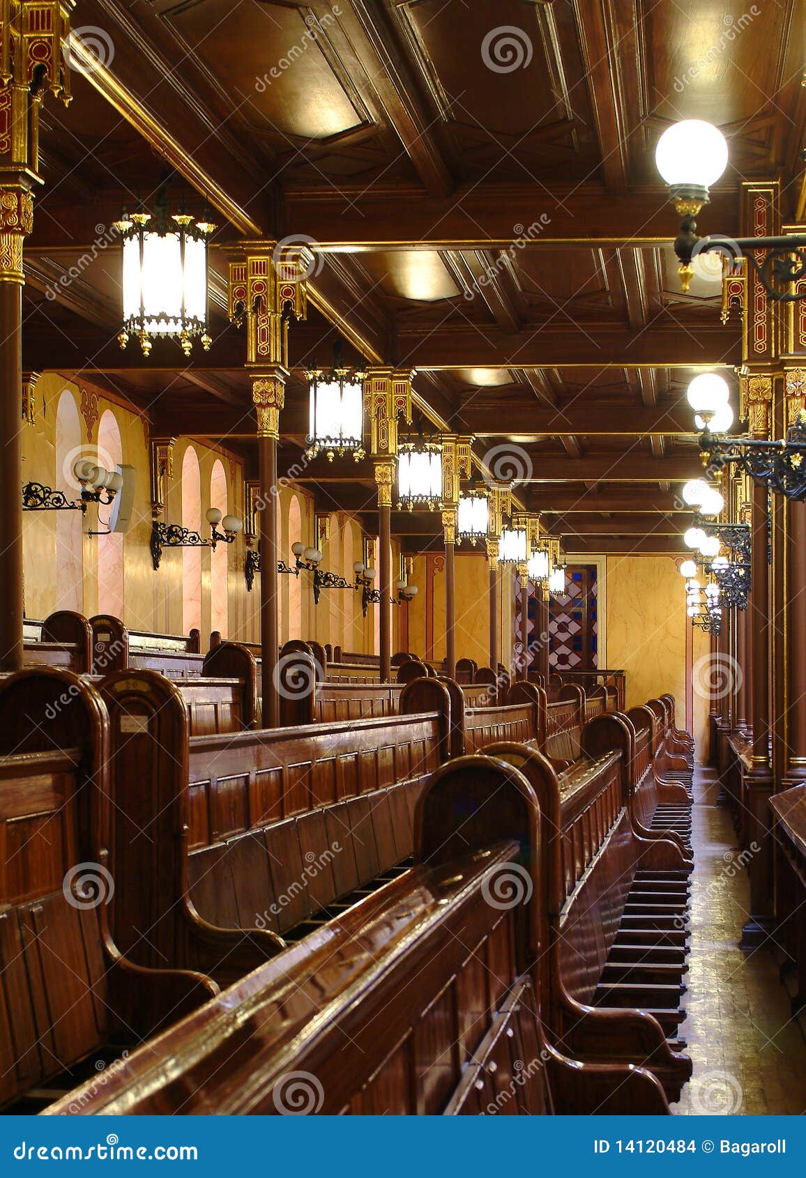 Synagogue interior stock photo. Image of culture, building - 14120484