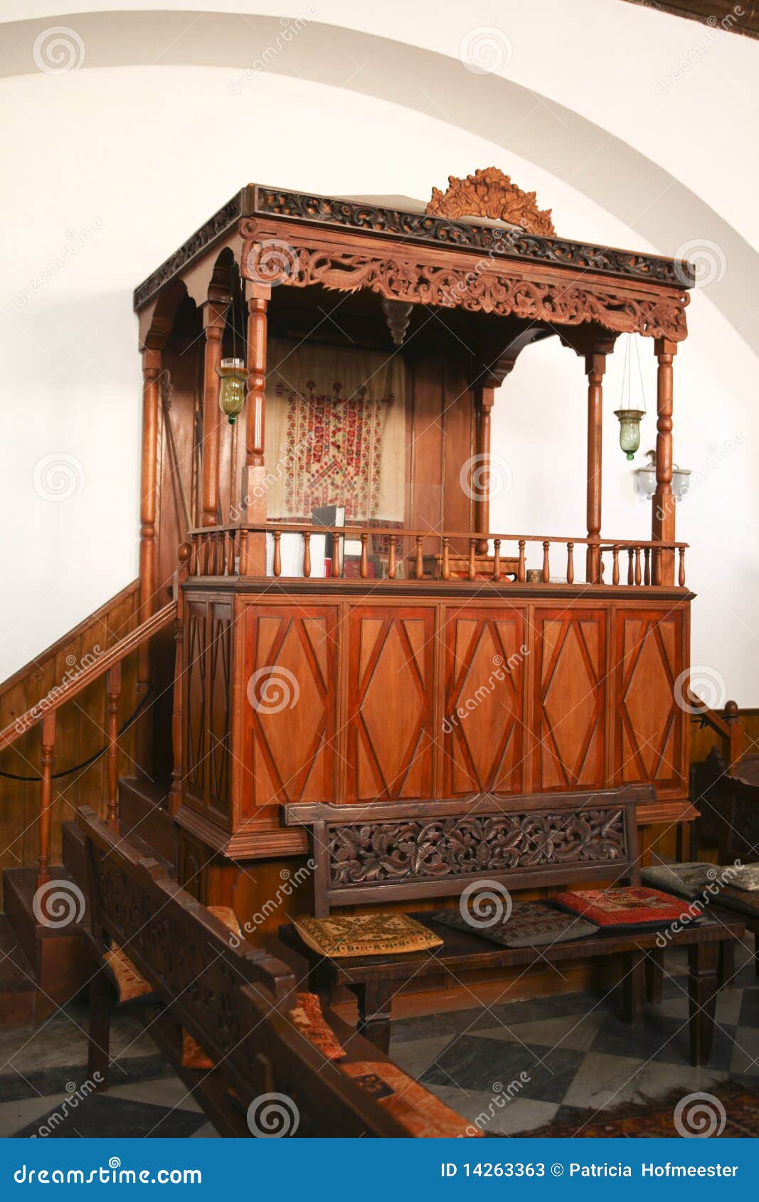Synagogue in interior stock image. Image of jewish, prayer - 14263363