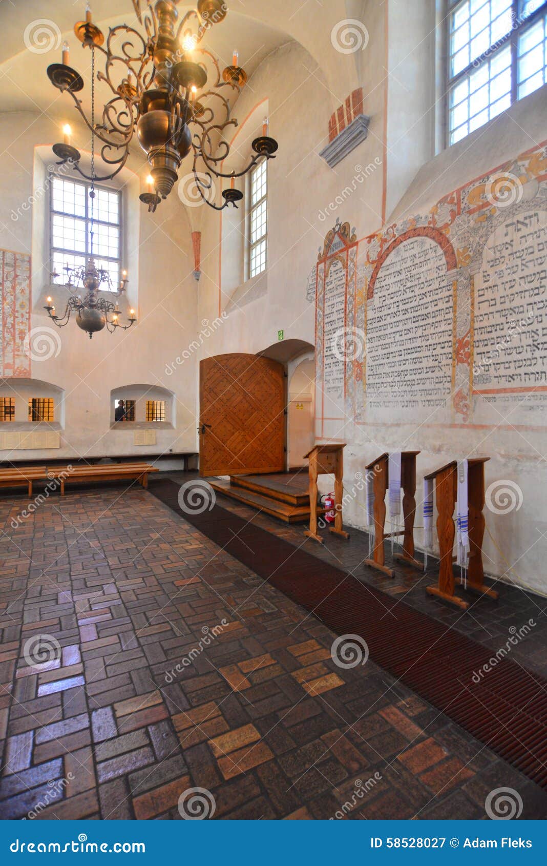 Synagogue interior stock image. Image of synagogue, jews - 58528027