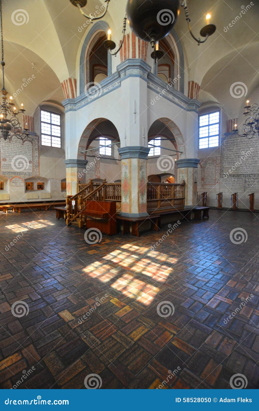 Synagogue interior stock photo. Image of century, jews - 58528050