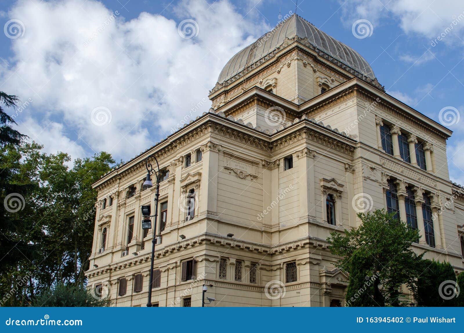 Synagogue in Jewish Ghetto Rome Stock Photo - Image of great, ancient ...