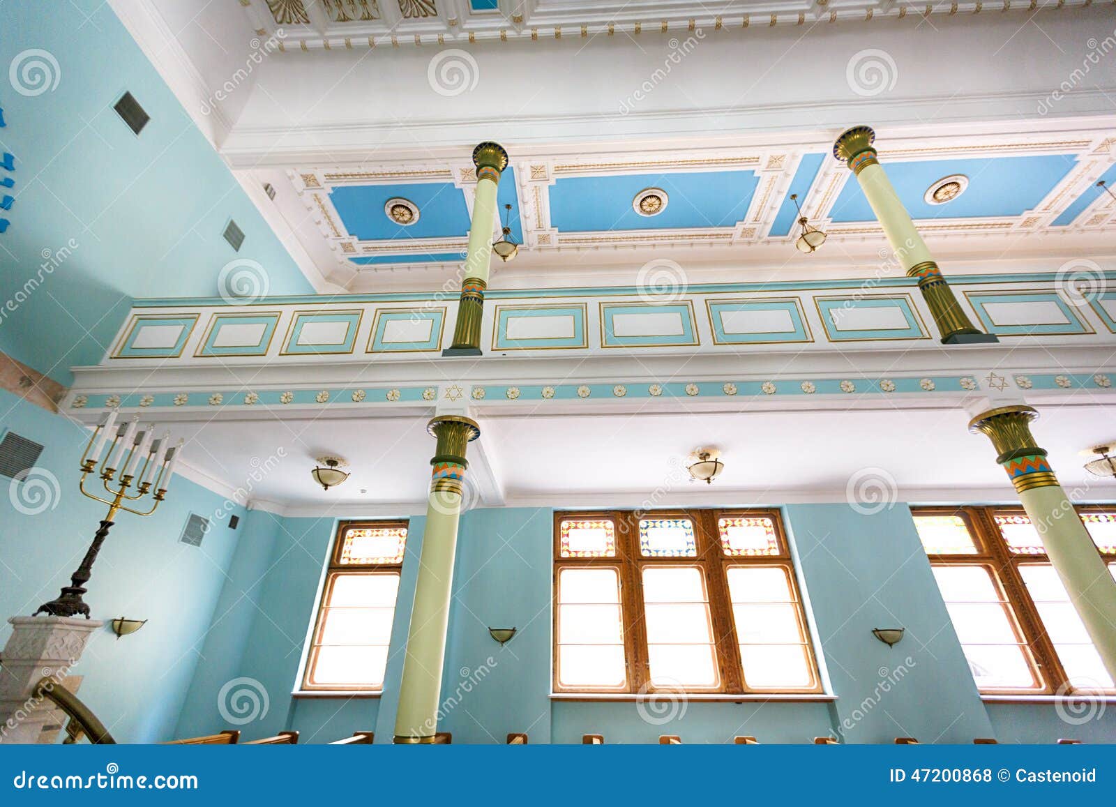 Synagogue in Riga stock photo. Image of floor, benches - 47200868