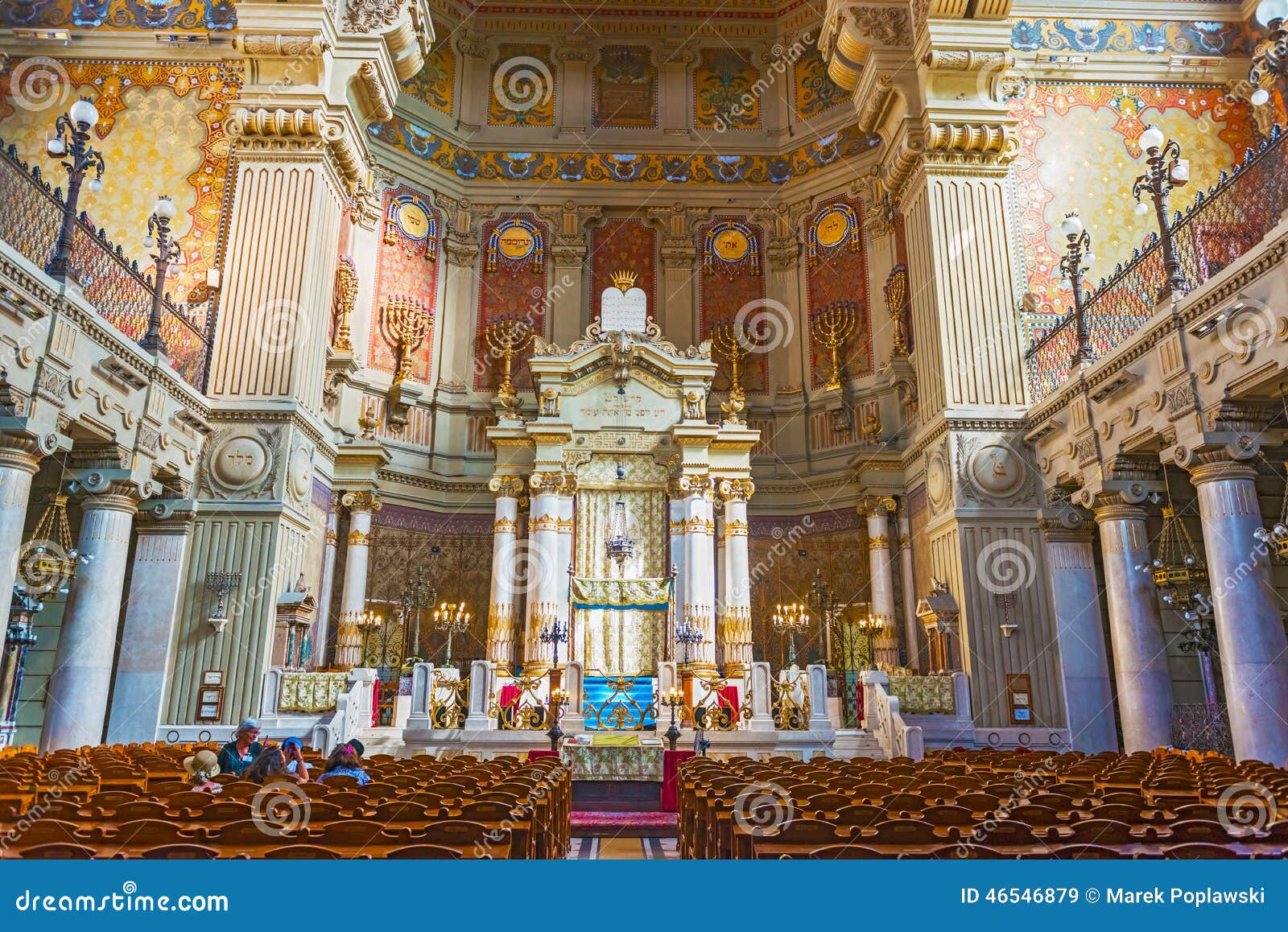 Synagogue in Rome, Italy editorial stock image. Image of columns - 46546879