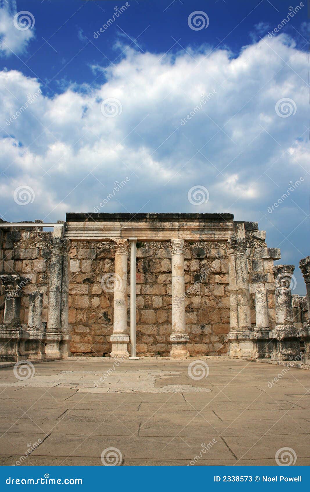 Synagogue ruins 2 stock image. Image of capernaum, greek - 2338573