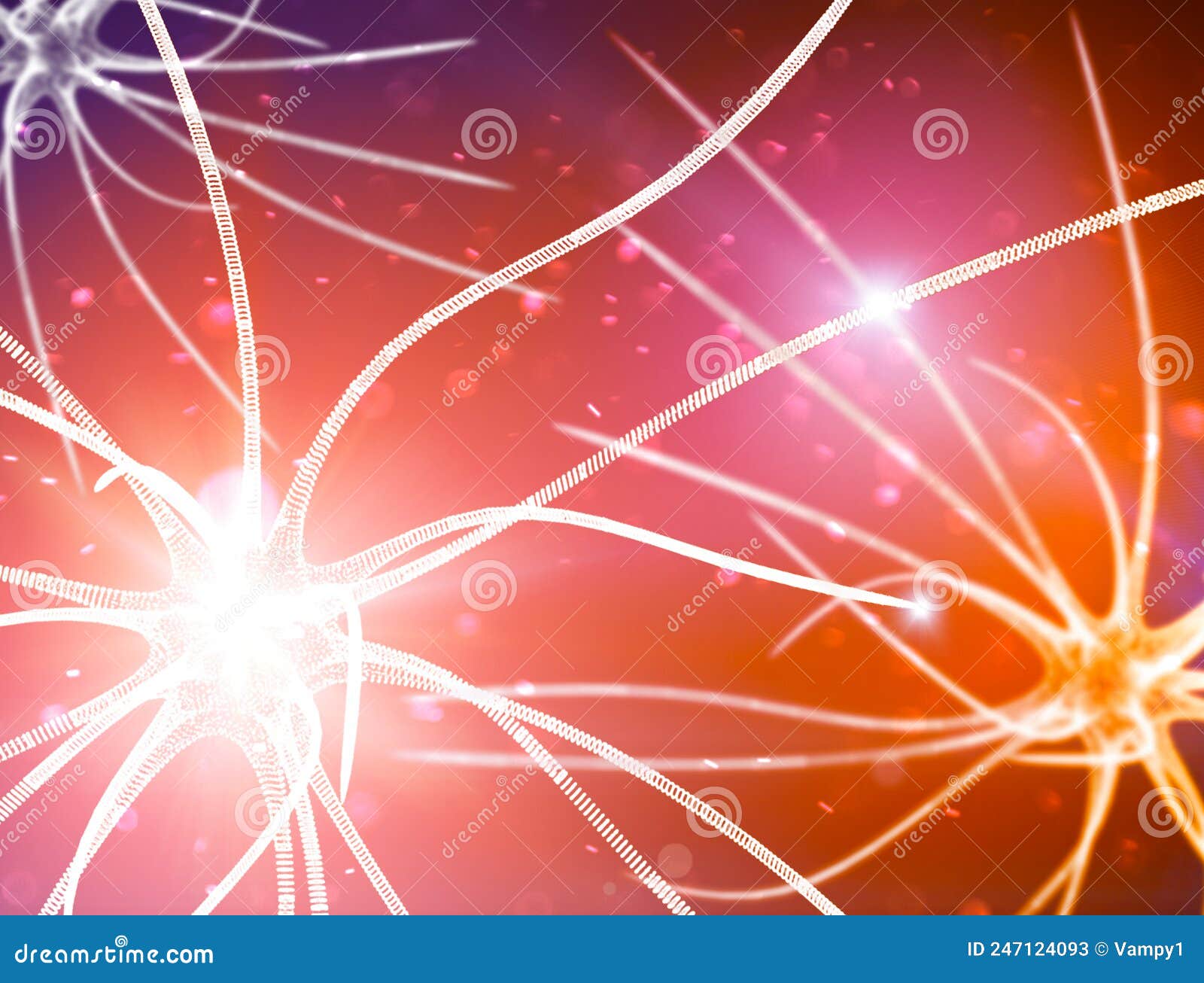 Synapse Connections. Nervous System. Brain Stock Illustration ...