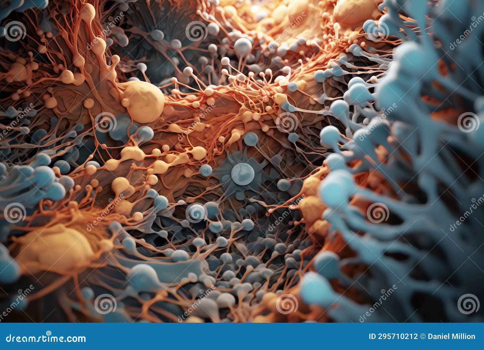 Synapse Microscopic View Background Stock Illustration - Illustration ...