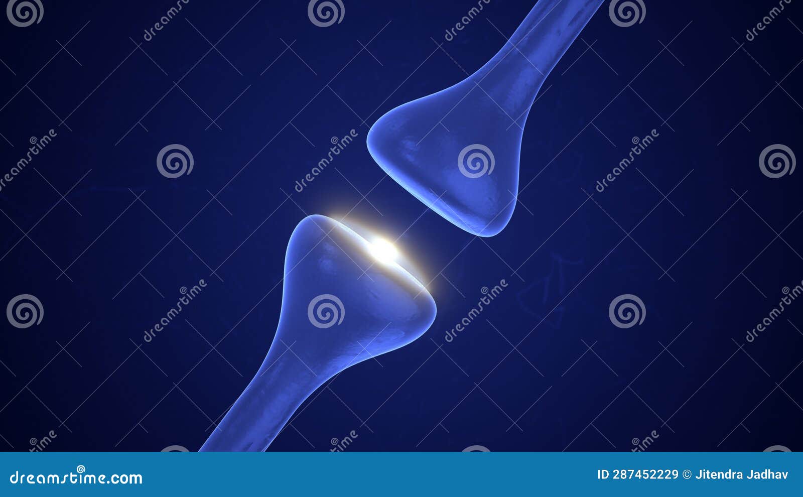 Synapse and Neuron Receptor Medical Concept Stock Image - Image of ...