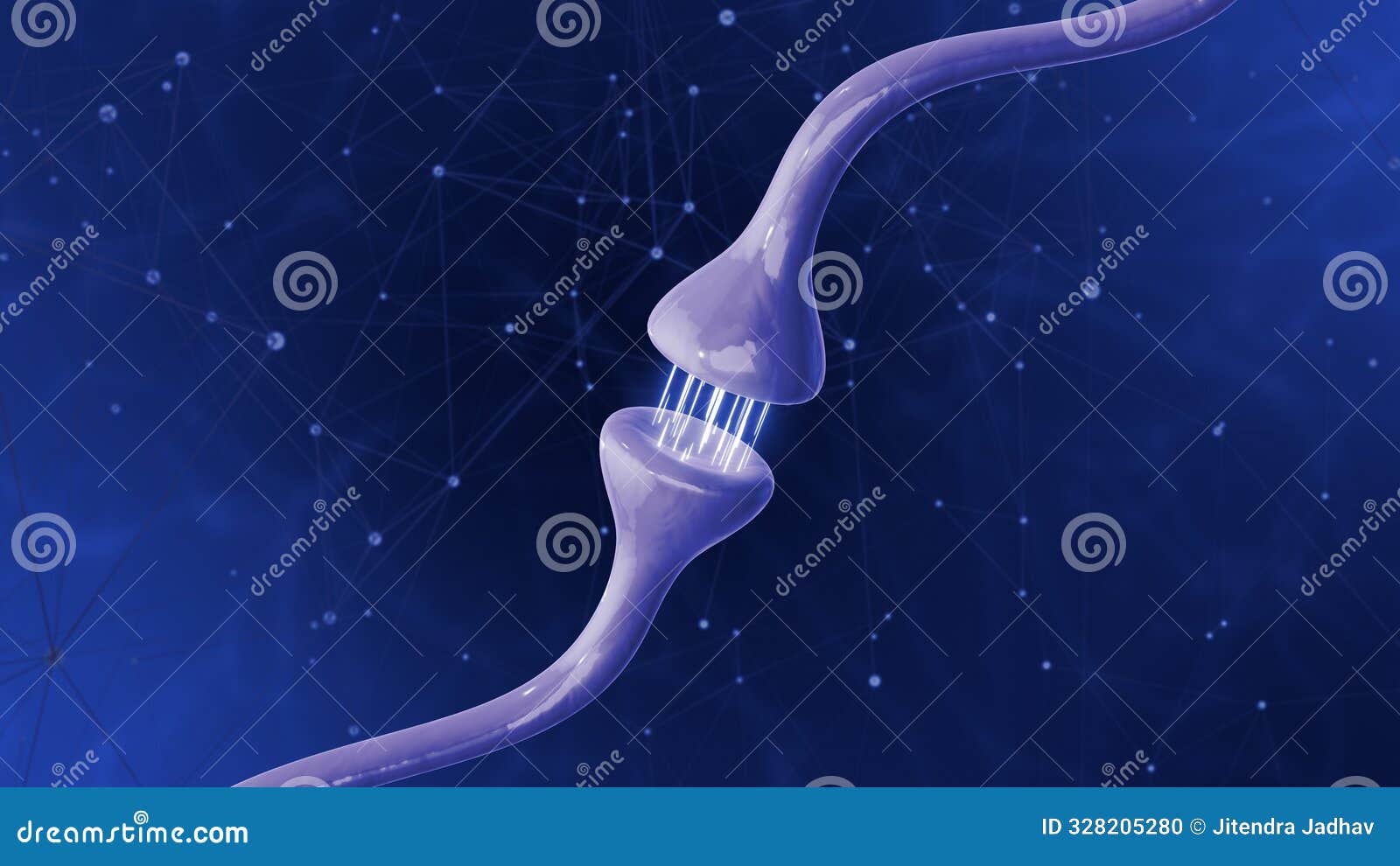 Medical Animation on Synapses and Neurotransmission Stock Illustration ...