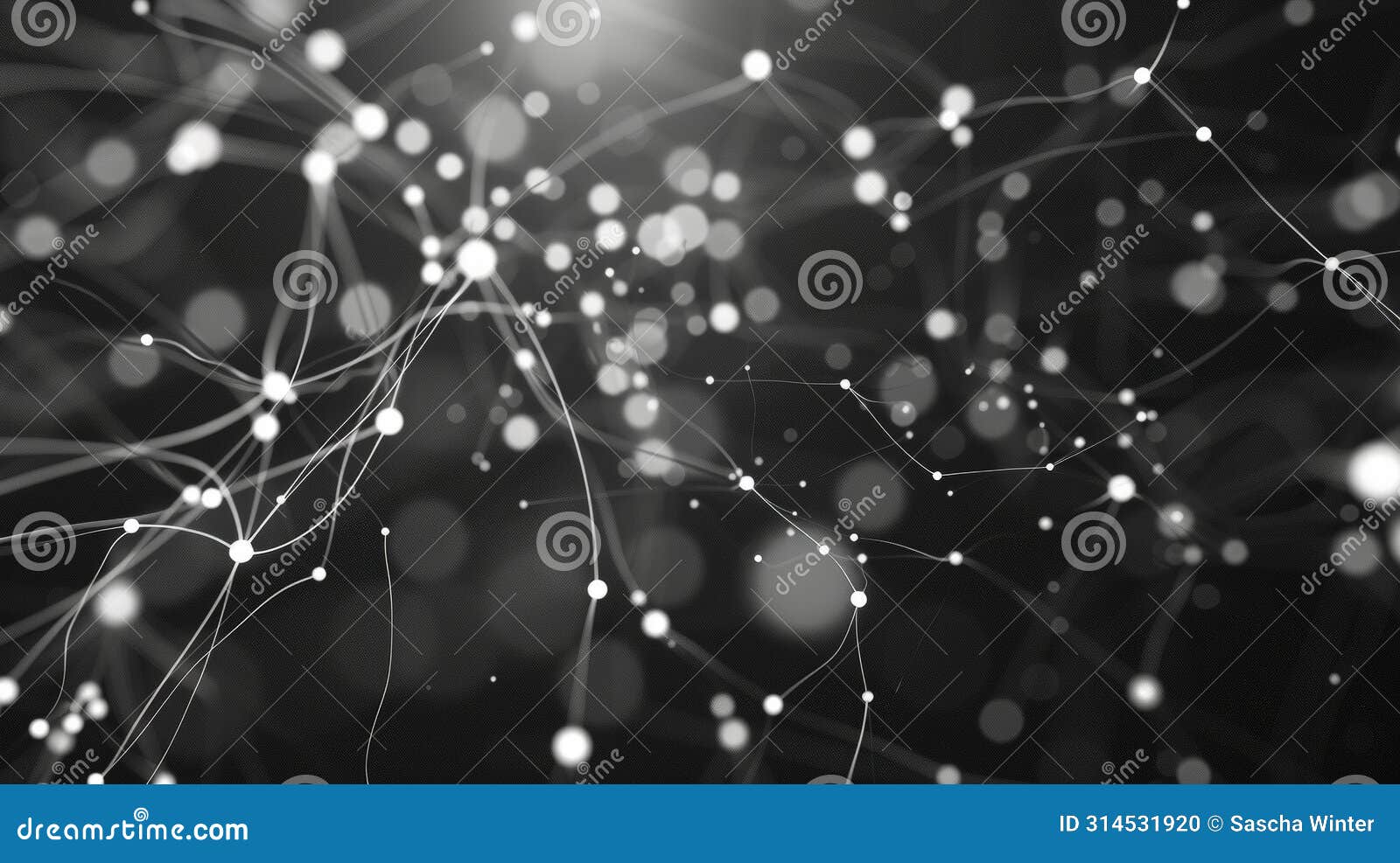 Synaptic Illumination: Mapping the Neural Network Stock Photo - Image ...