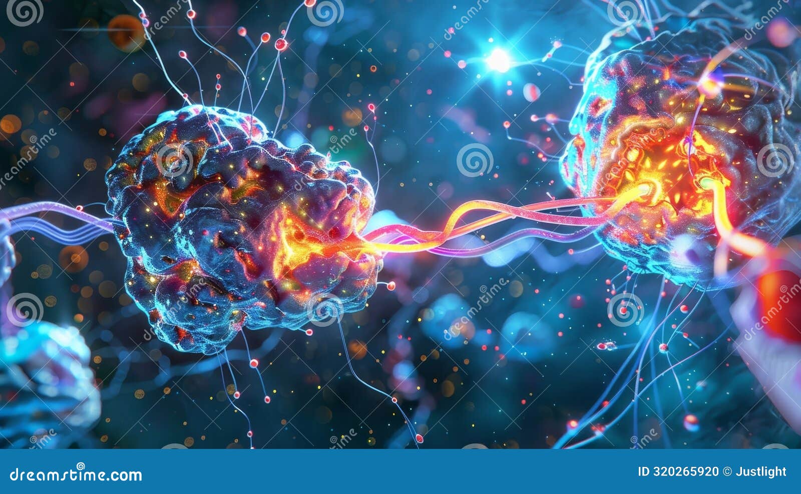 Synaptic Transmission Process Depicted As a Complex Dance between ...