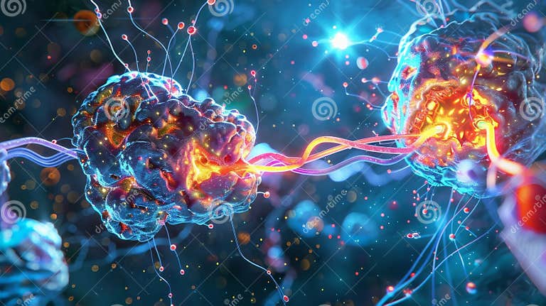 Synaptic Transmission Process Depicted As a Complex Dance between ...