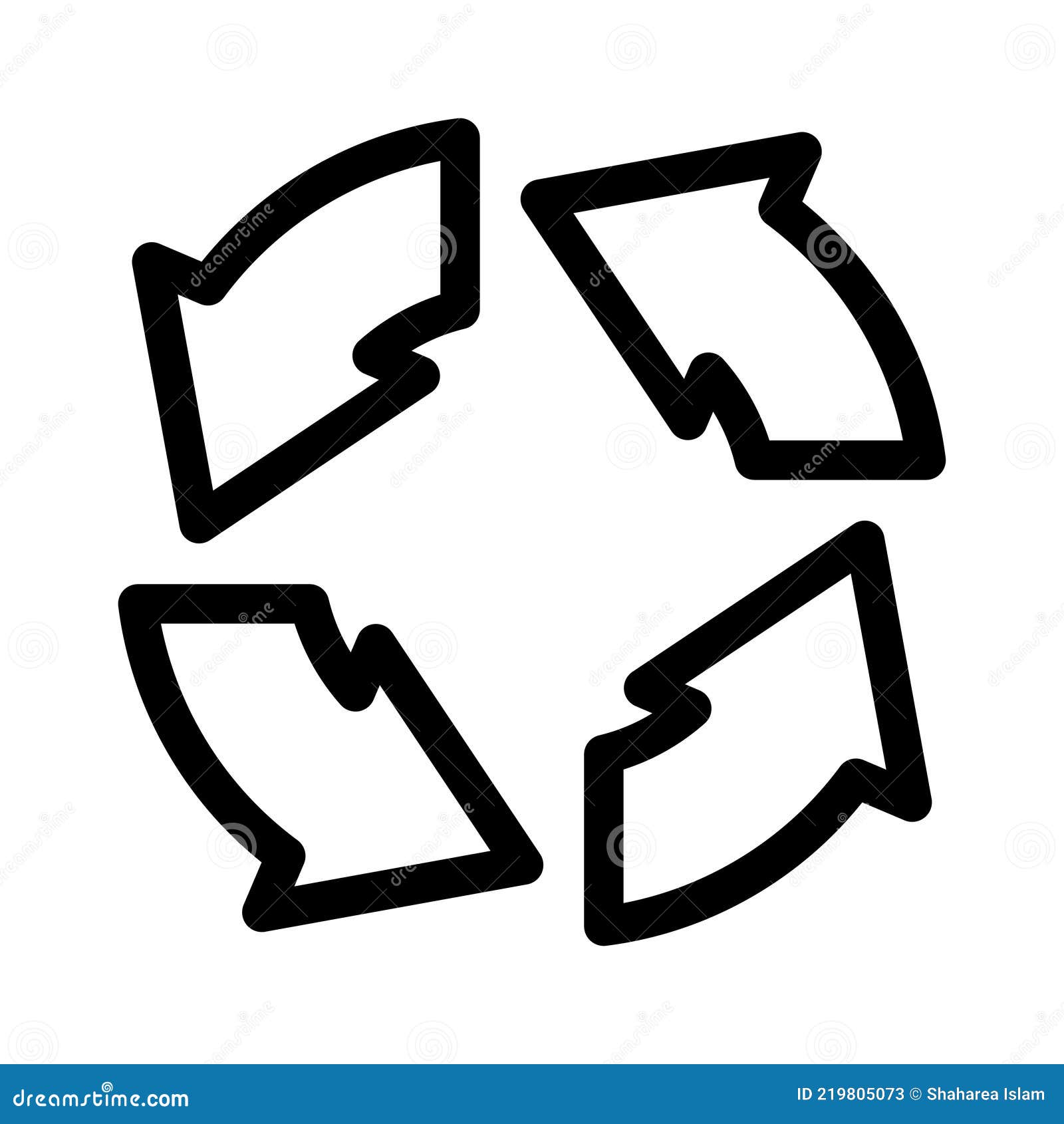 Sync arrow icon stock vector. Illustration of vector - 219805073