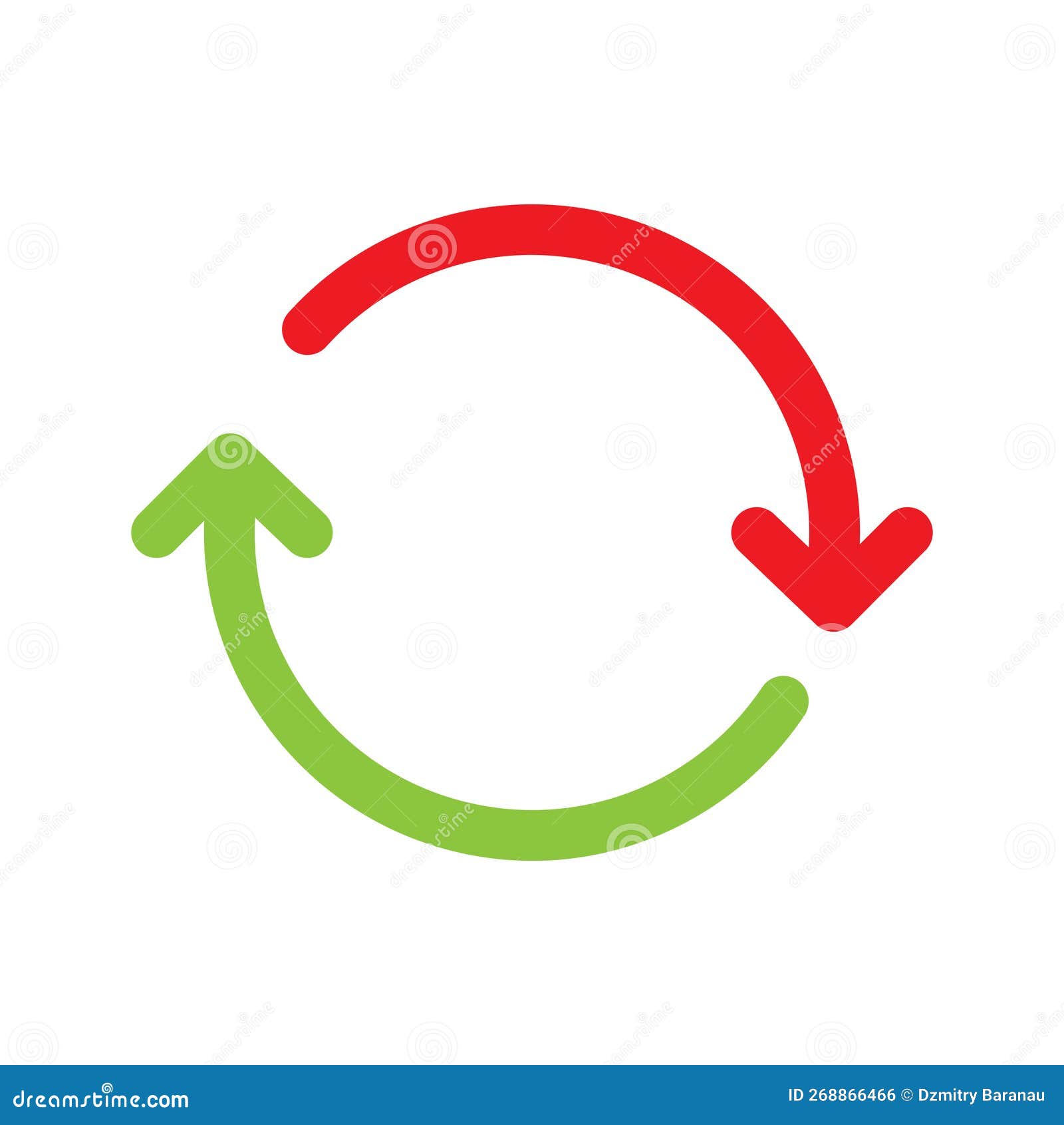 Sync Arrow Icon Line Isolated on White Background. Black Flat Thin Icon ...