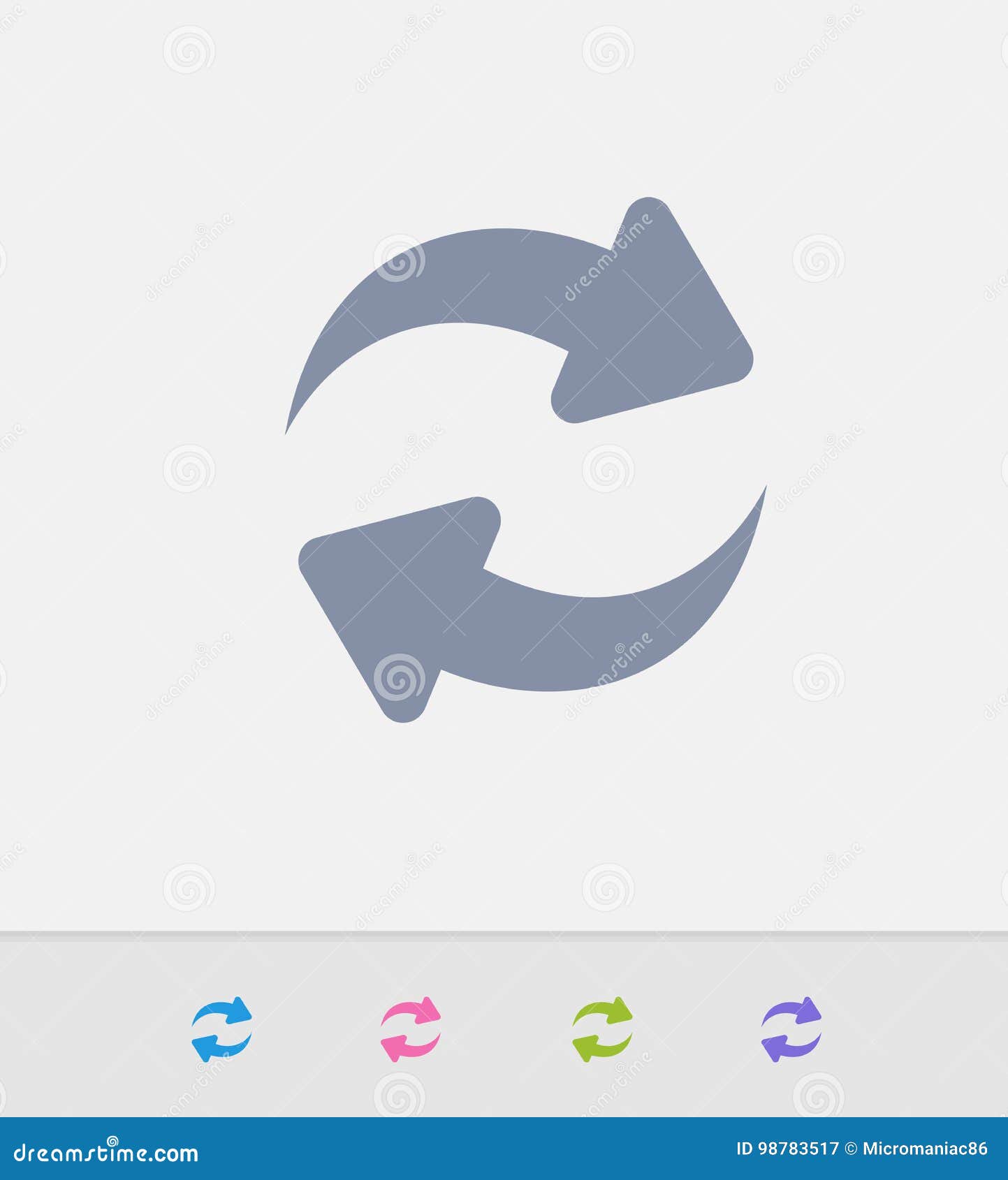 Sync Arrows - Granite Icons Stock Vector - Illustration of transfer ...