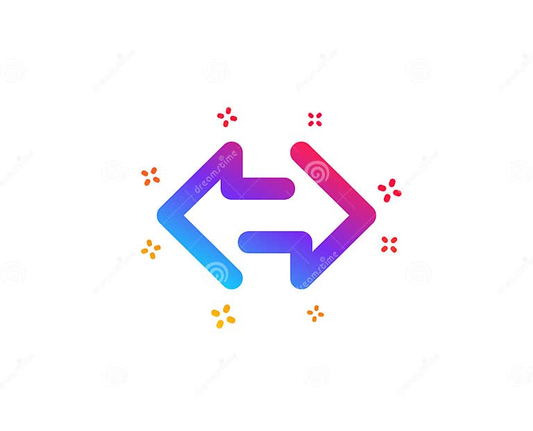 Sync Arrows Icon. Communication Arrowheads. Vector Stock Vector ...