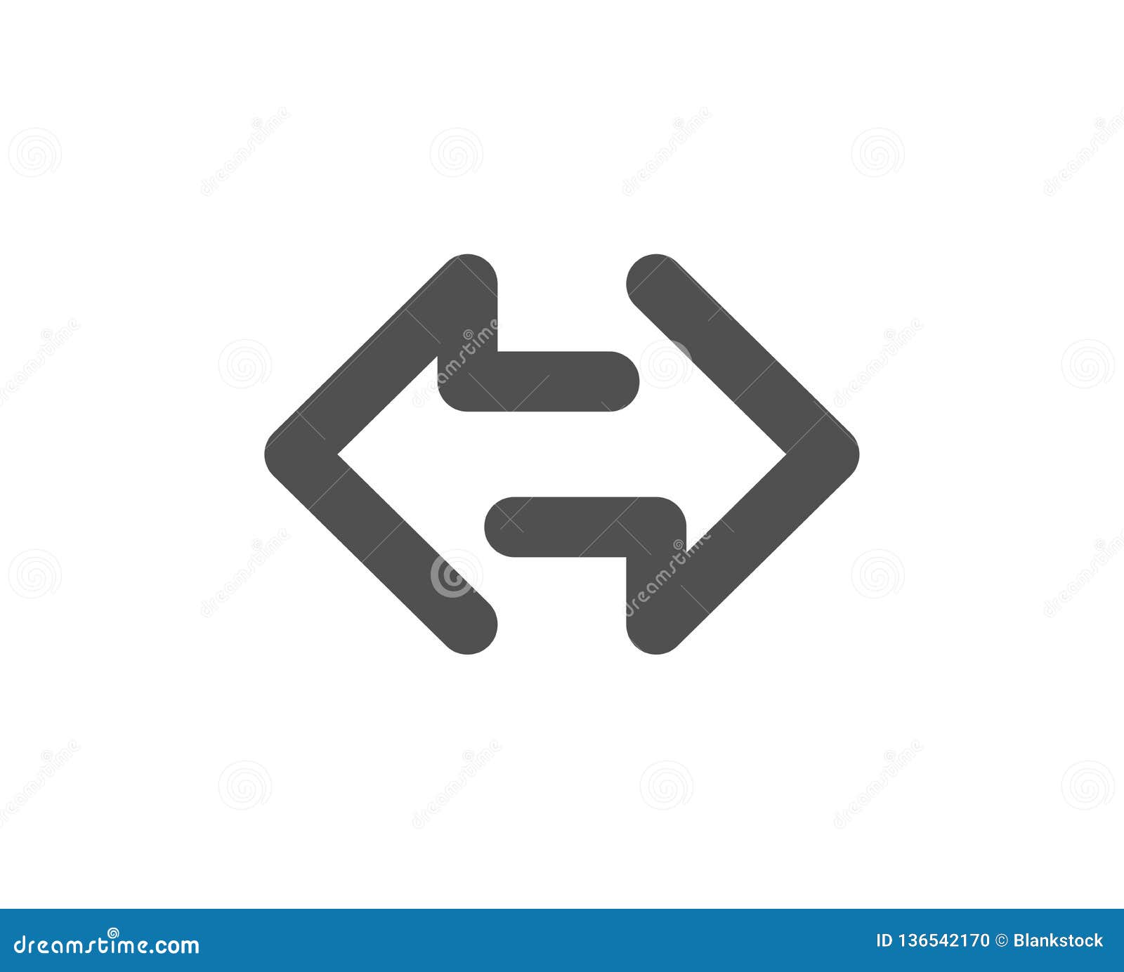 Sync Arrows Icon. Communication Arrowheads. Vector Stock Vector ...