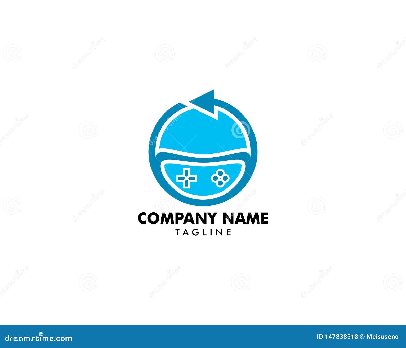 Sync Game Logo Template Design Vector Stock Vector - Illustration of ...