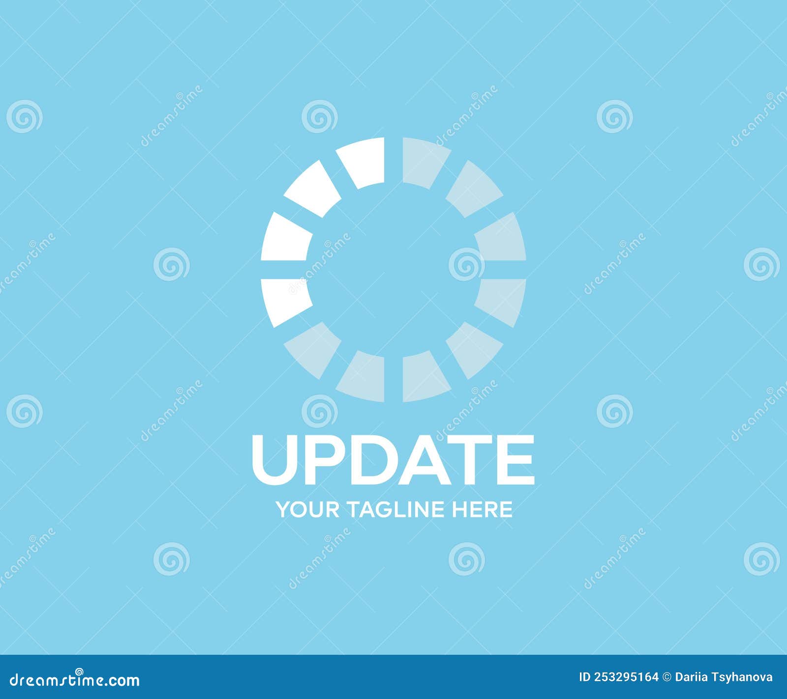 Sync Process, Update, Data Update or Synchronize with Bar Process Logo ...