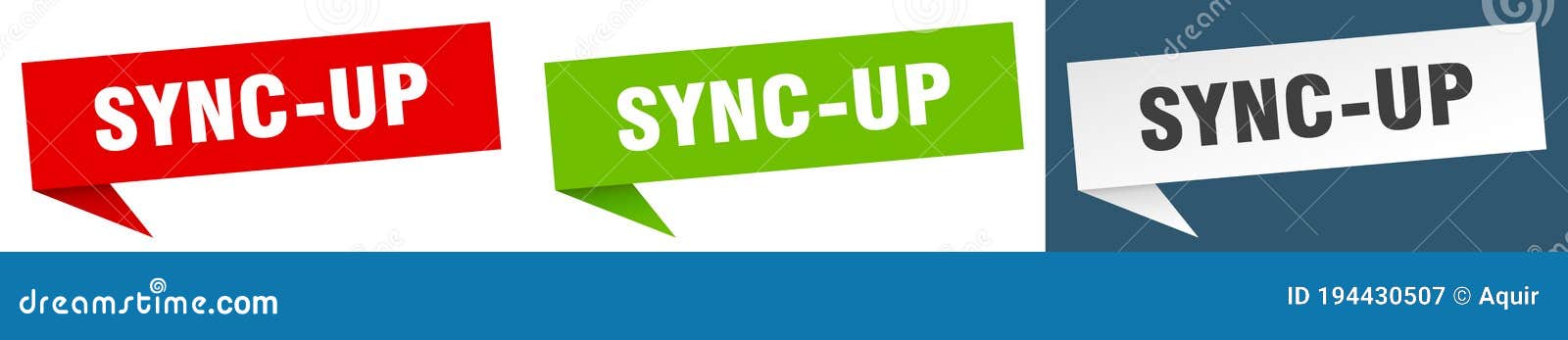 Sync-up Banner. Sync-up Speech Bubble Label Set Stock Vector ...