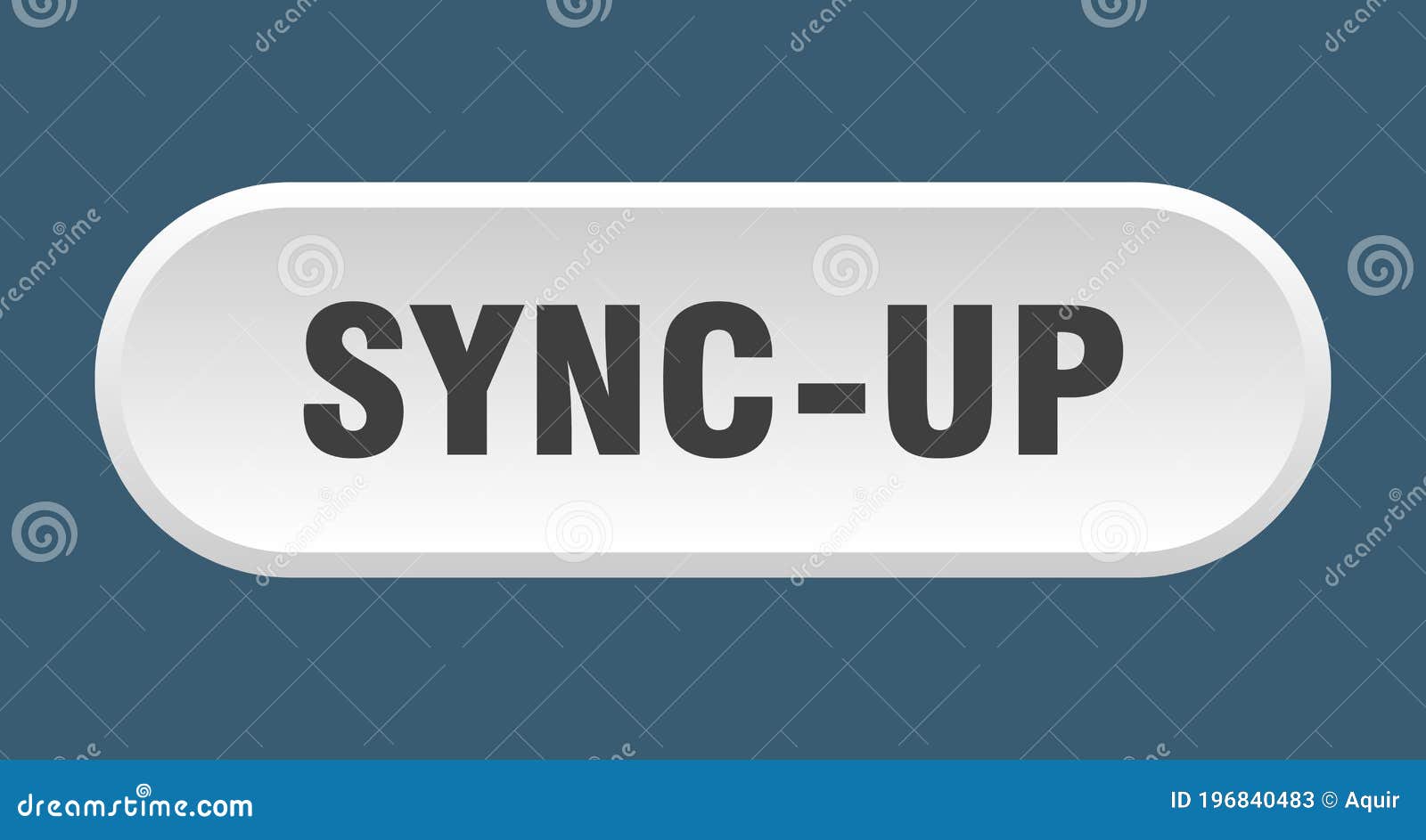 Sync-up button stock vector. Illustration of isolated - 196840483