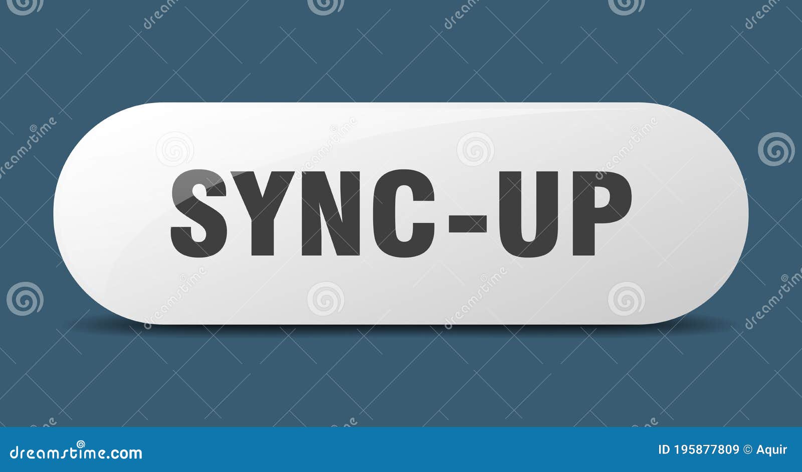 Sync-up Button. Sync-up Sign. Key. Push Button Stock Vector ...