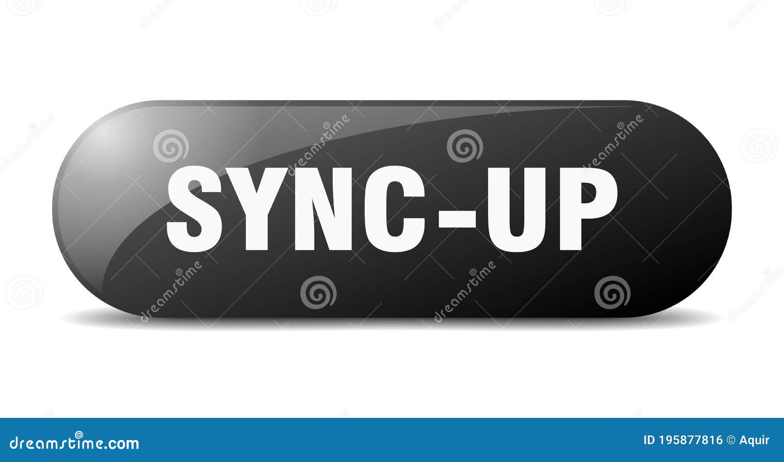 Sync-up Button. Sync-up Sign. Key. Push Button Stock Vector ...