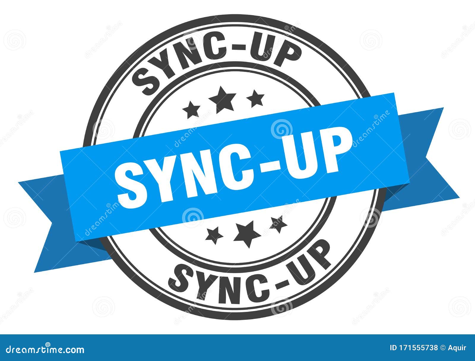 Sync-up Label. Sync-up Round Band Sign Stock Vector - Illustration of ...