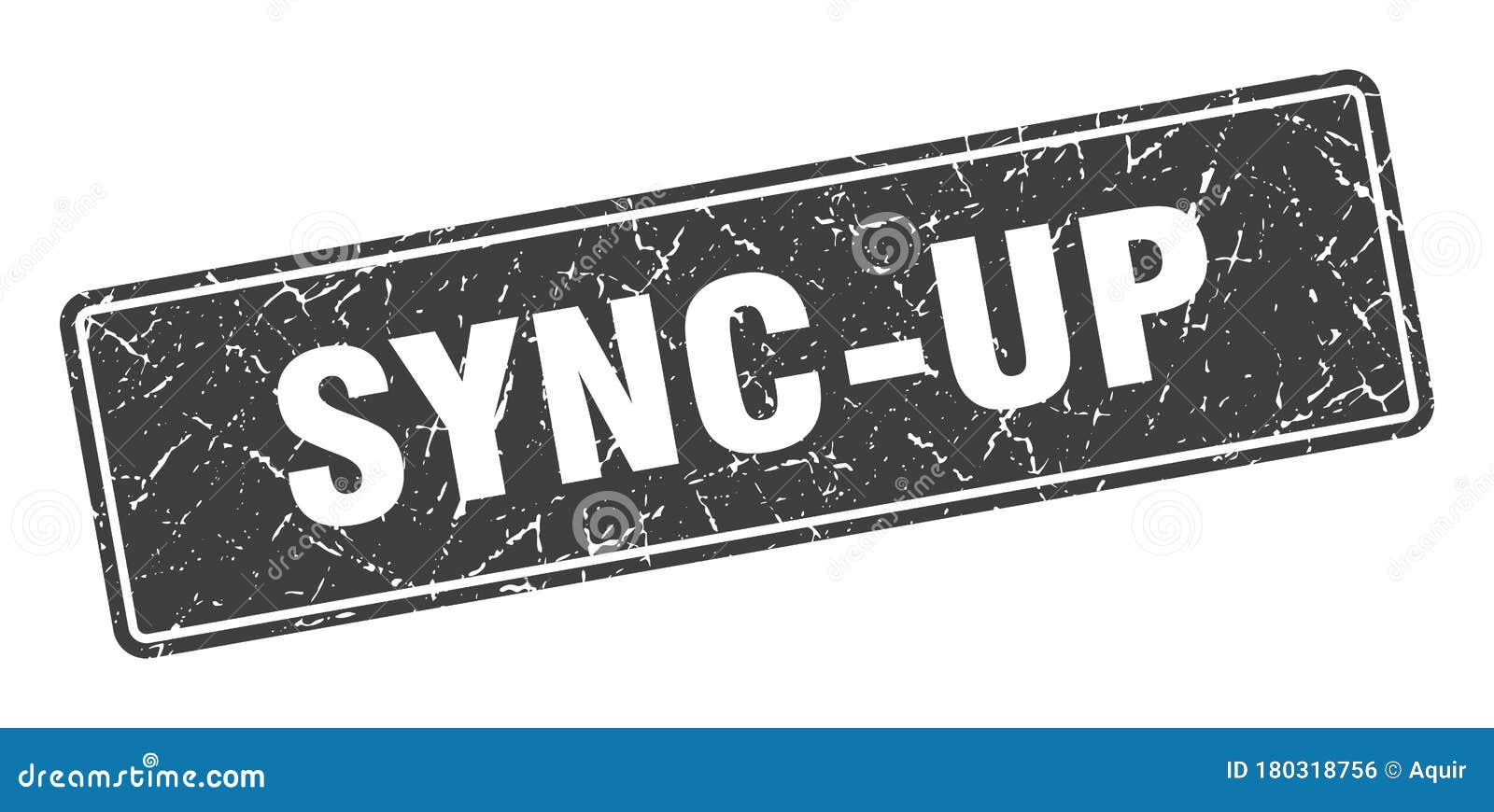 Sync-up Sign. Sync-up Grunge Stamp Stock Vector - Illustration of ...