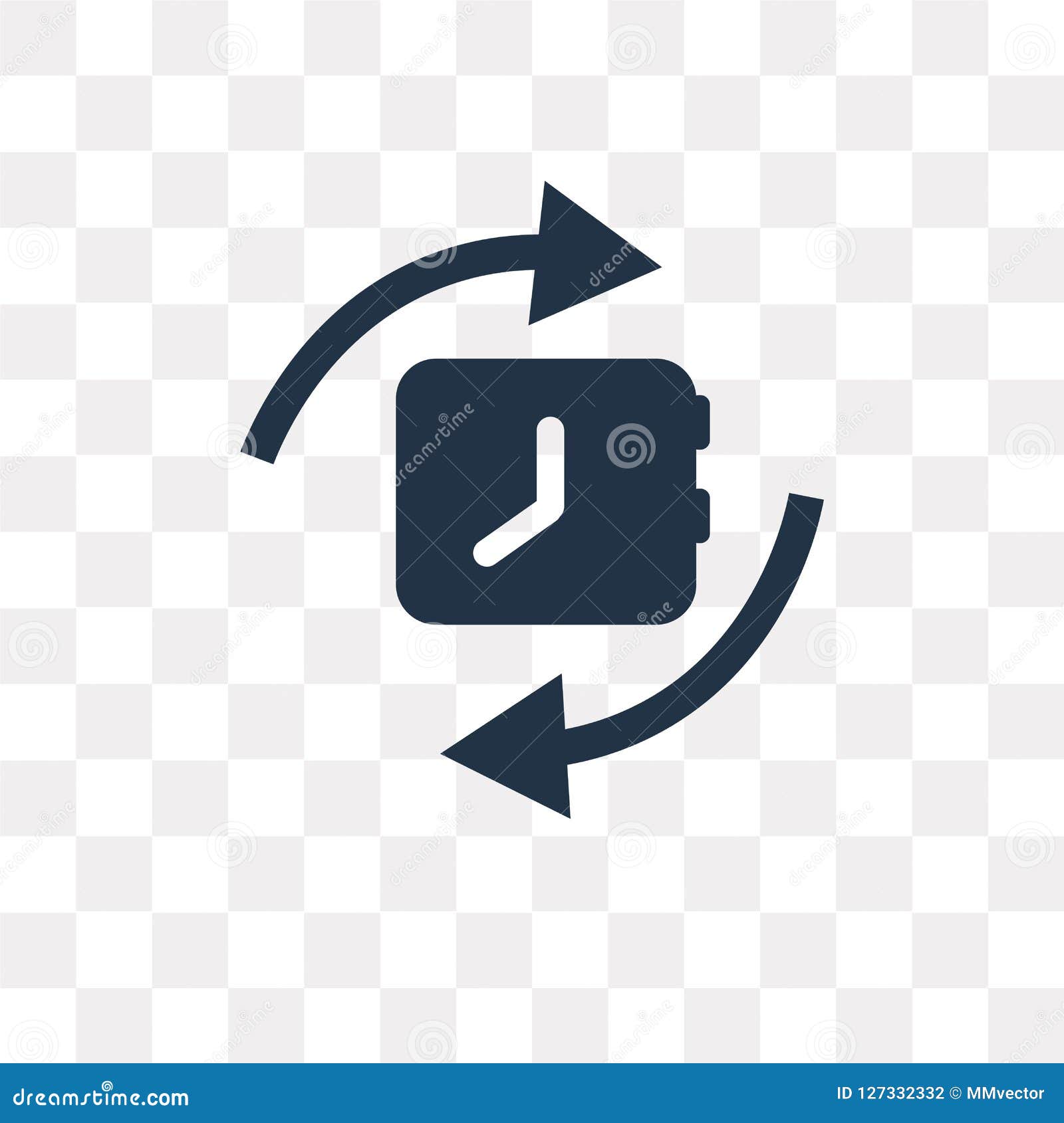 Sync Vector Icon Isolated on Transparent Background, Sync Trans Stock ...