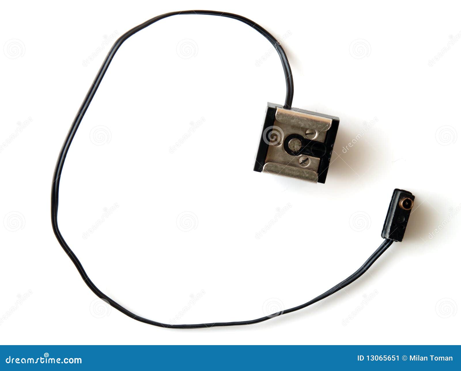 Synchonization Cable with Hot Shoe Stock Image - Image of simple ...