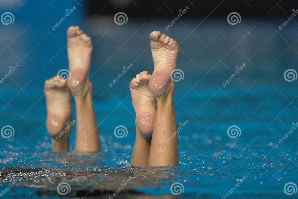 Synchro 025 stock image. Image of swimming, toes, point - 2488439